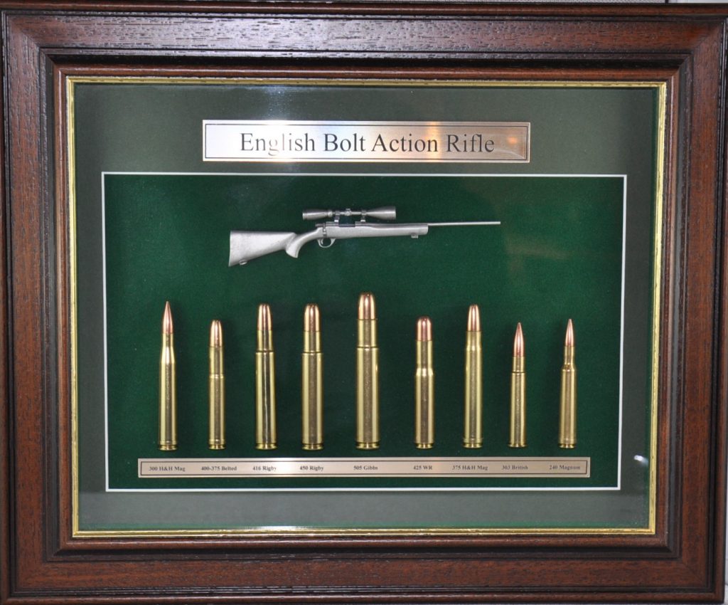 English Bolt Action Rifle display – Smith And Sons