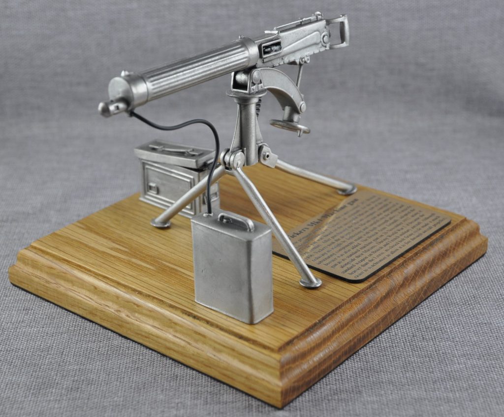 English pewter antiqued 1/6 guns Desk Ornament – Vickers machine gun ...