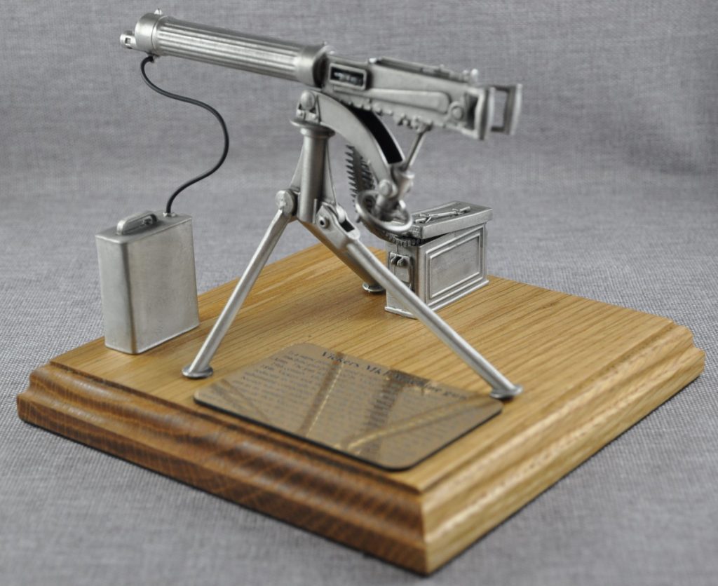 English pewter antiqued 1/6 guns Desk Ornament – Vickers machine gun ...
